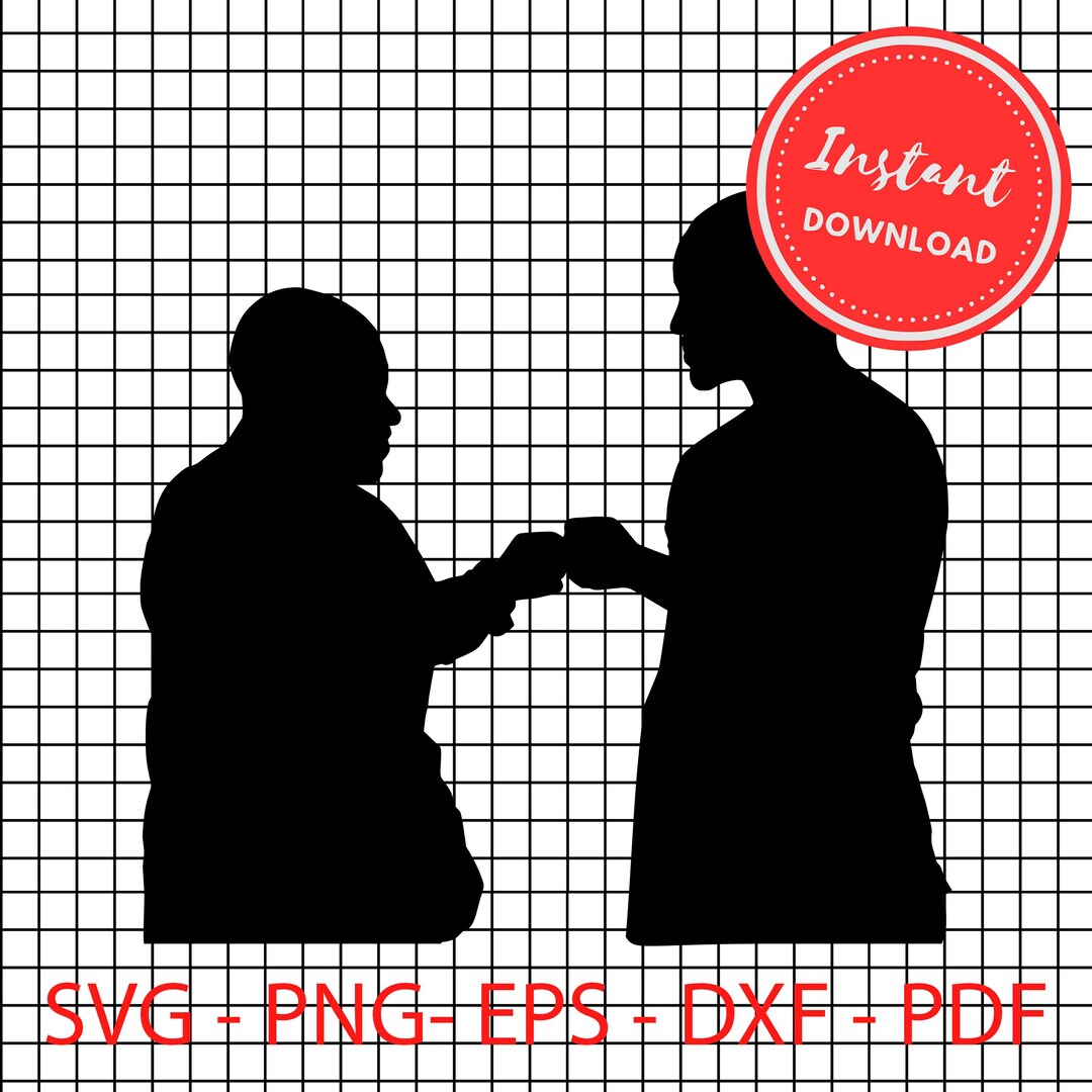 Marcus and Mike Silhouette Svg Png Bad Boys Clipart Cricut - Etsy