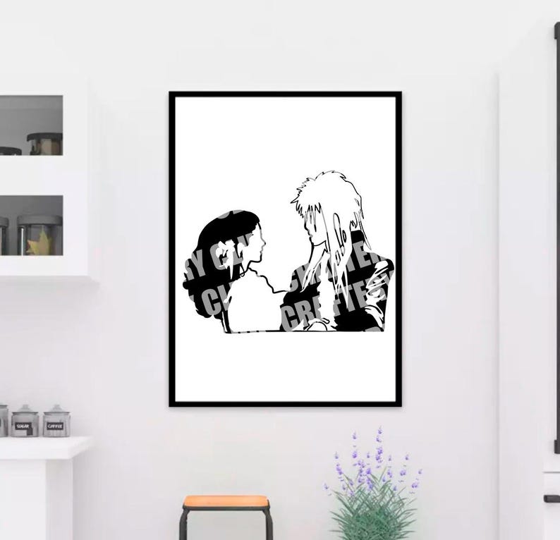 Sarah and Jareth Labyrinth Movie Svg Png Cricut - Etsy