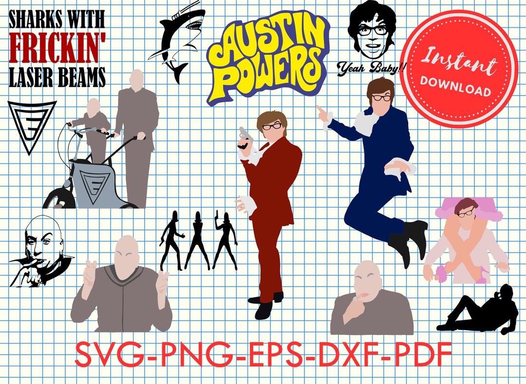 Austin Powers Svg Png Dr Evil Cricut Cut Files - Etsy