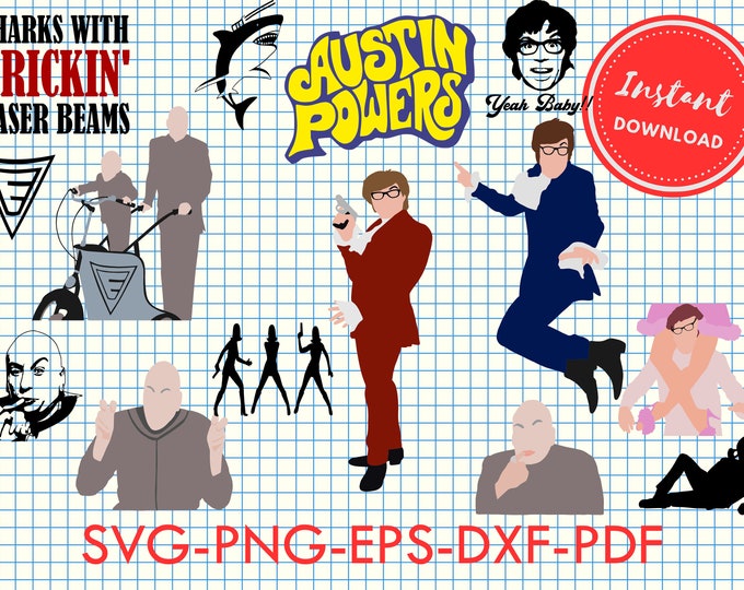 Austin Powers Svg Png Dr Evil Cricut Cut Files - Etsy