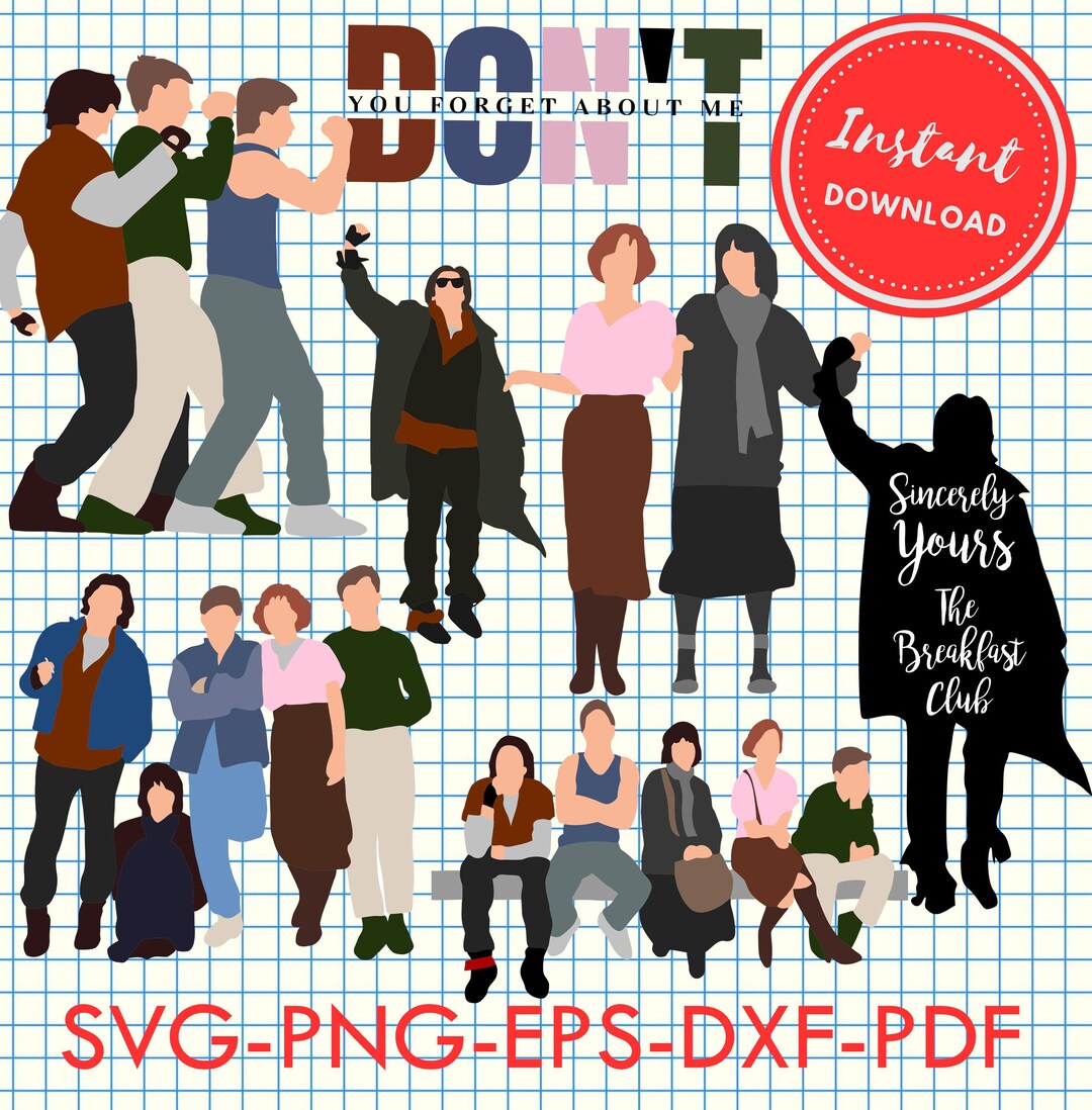 Bundle Breakfast Club Svg Png Sincerely Yours Cricut - Etsy