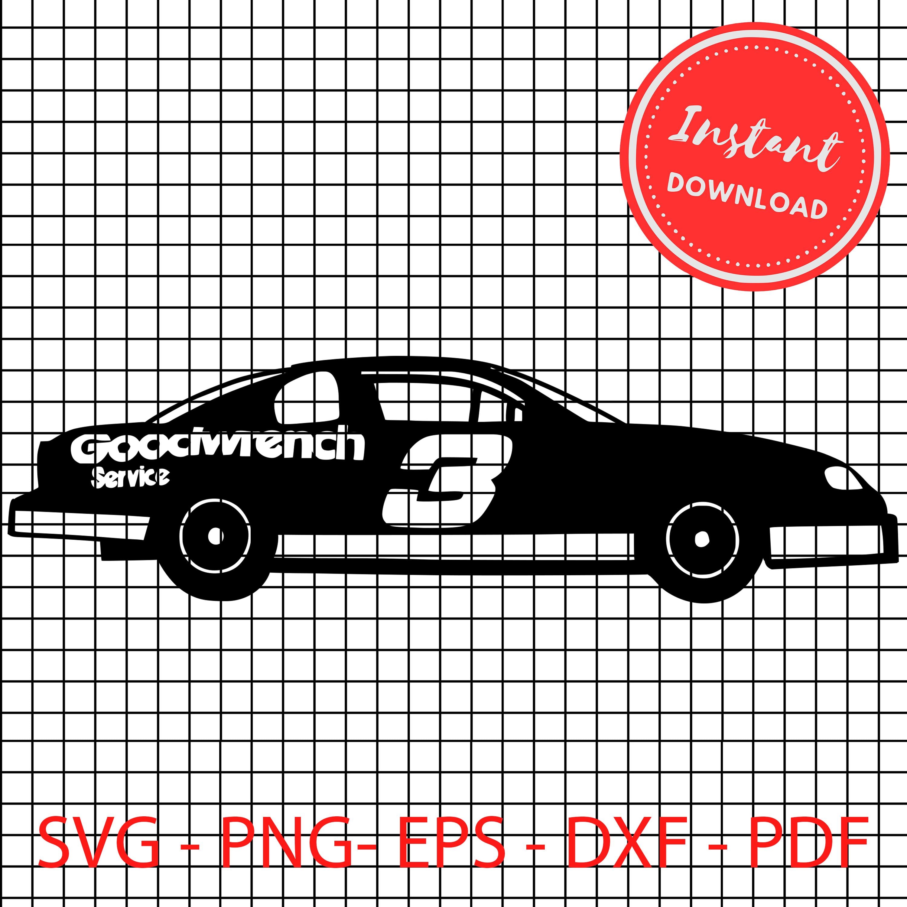 Dale Earnhardt Car #3 Svg Png Cricut Car Racing Oval Clipart - Etsy