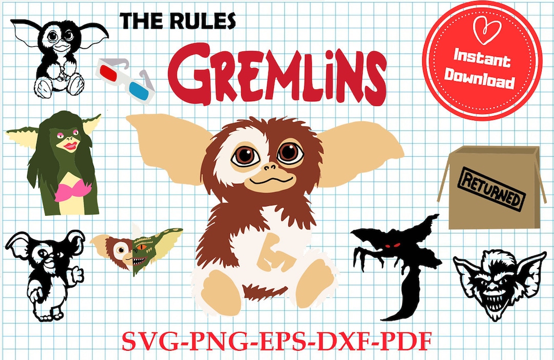 Bundle Gremlins Svg Png Gizmo Cut Files Cricut - Etsy