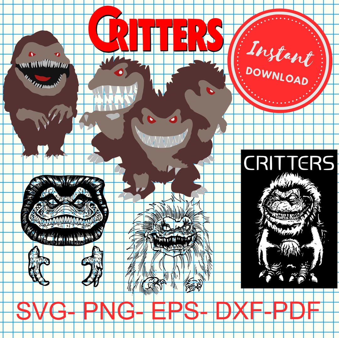 Bundle Critters Movie Svg Png Monster Critter Cricut Cut - Etsy