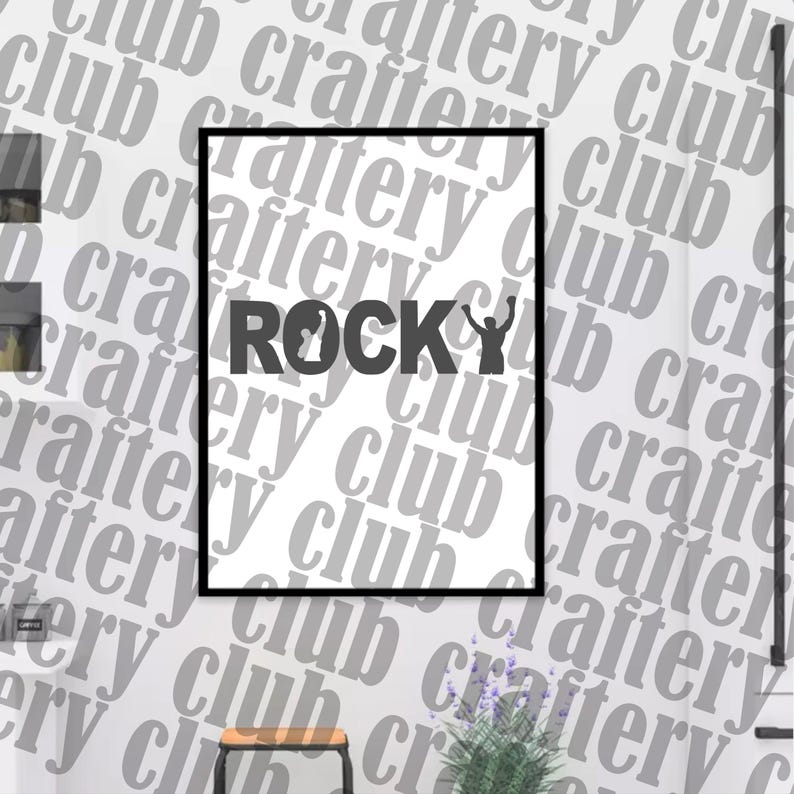 Rocky Balboa Clipart Svg Png Cricut Cut Files - Etsy