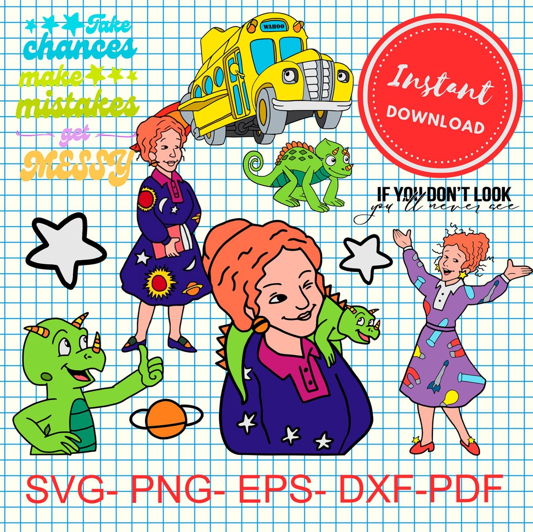 Bundle Ms Frizzle Svg Png Takes Chances Make Mistakes Cricut - Etsy