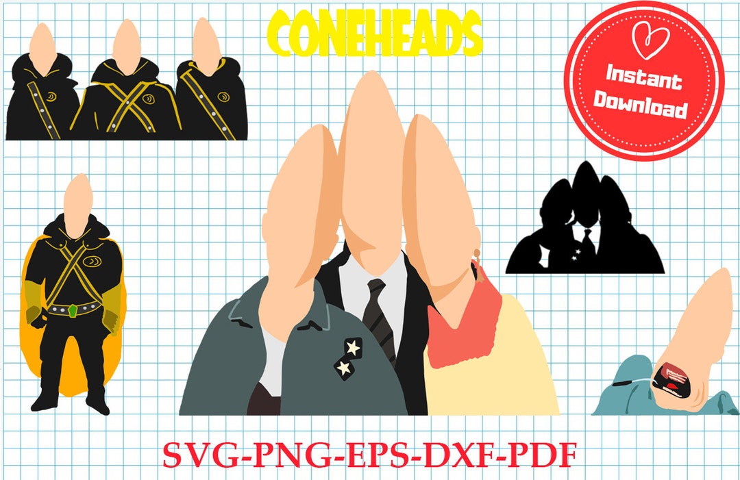 Bundle the Coneheads Movie Cricut Cut Files - Etsy