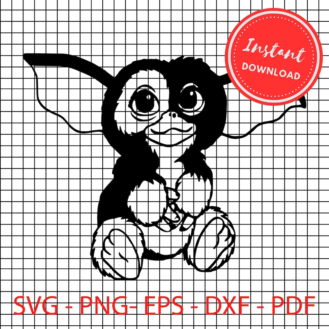 Gizmo Silhouette Svg Png Gremlin Cut Files Cricut - Etsy
