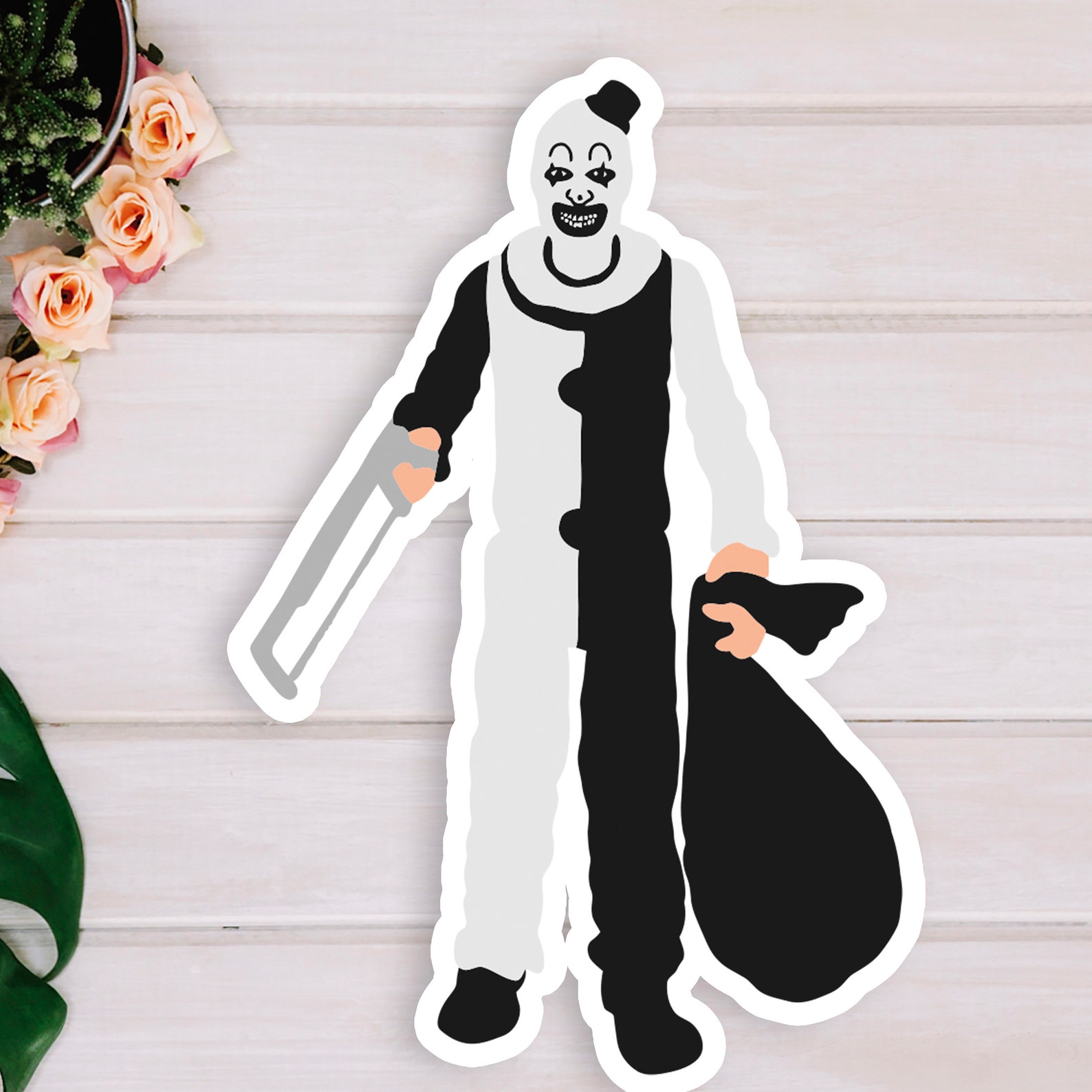 Set Vinyl Stickers Terrifier Clown Stickers Art the Clown - Etsy