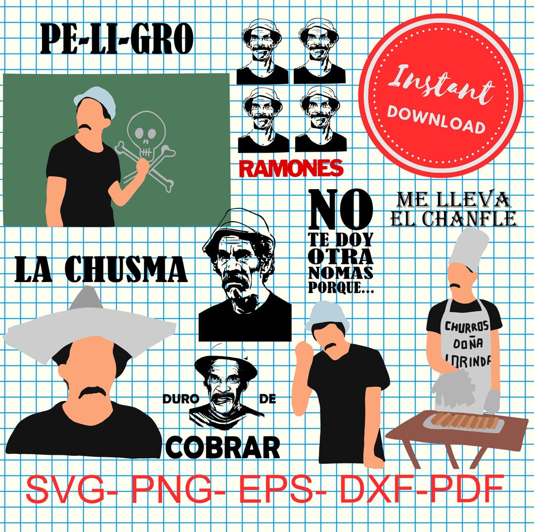 Bundle Don Ramon Svg Png La Rabble Cricut - Etsy