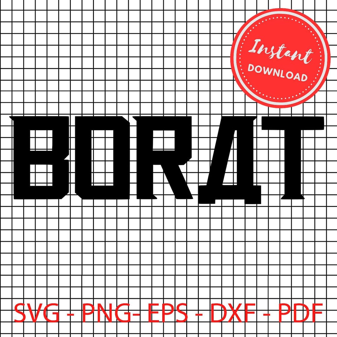 Borat Svg Png Very Nice Cricut Clipart Silhouette - Etsy