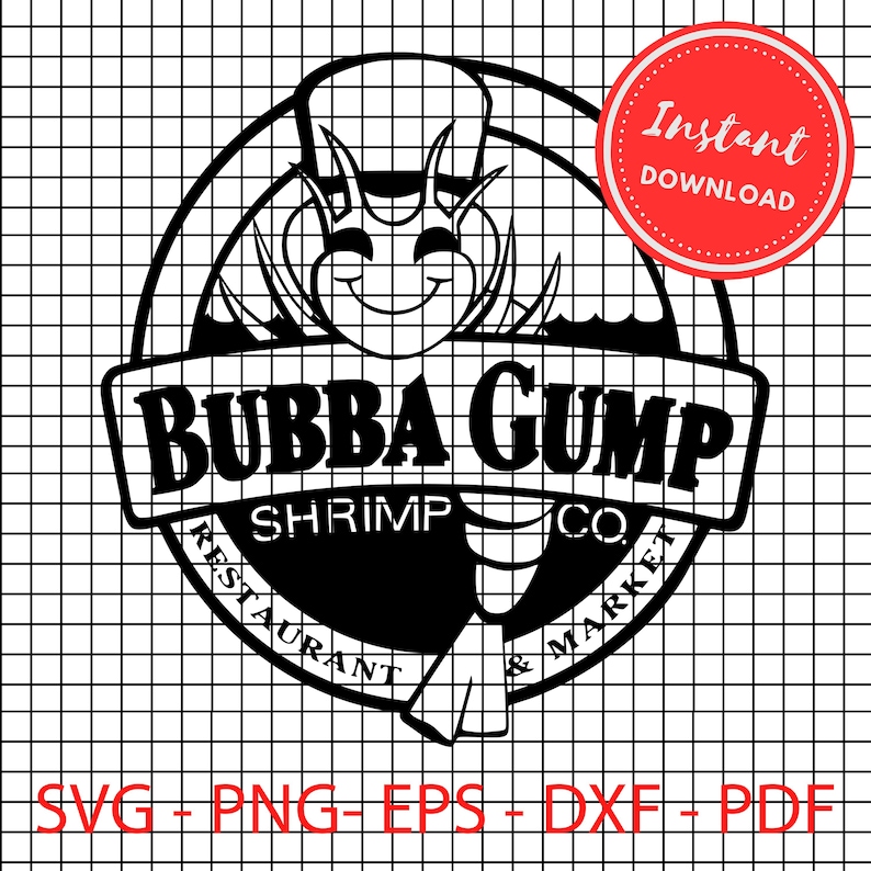 Bubba Gump Svg Png Forrest Gump Cricut Cut Files - Etsy UK