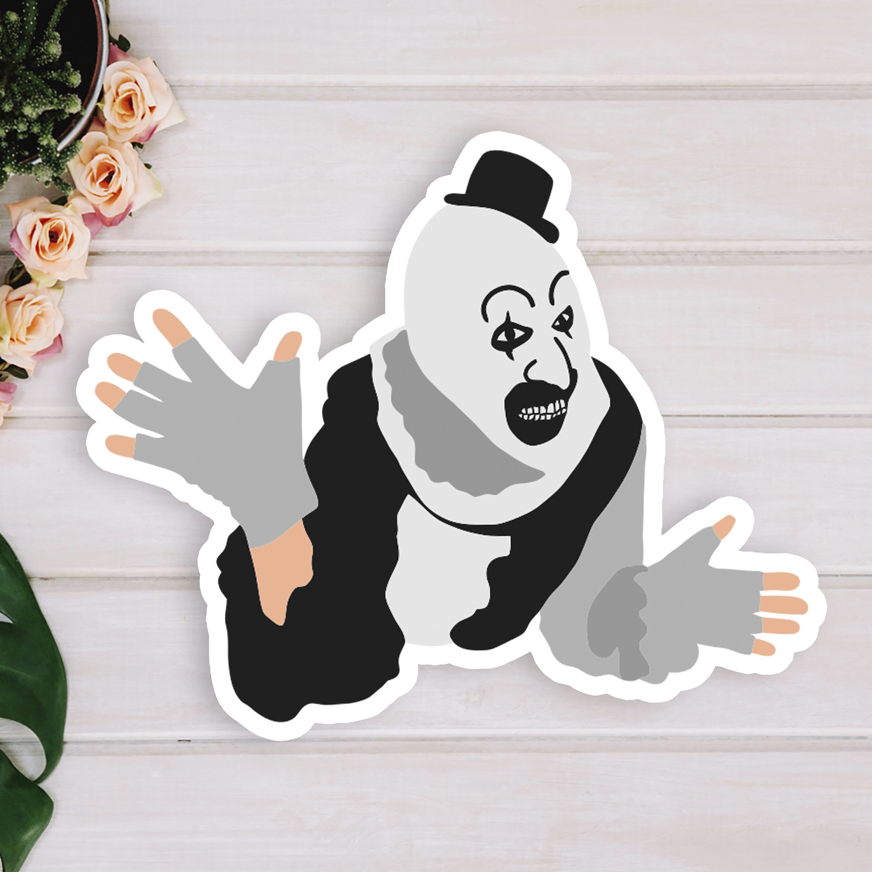 Set Vinyl Stickers Terrifier Clown Stickers Art the Clown - Etsy
