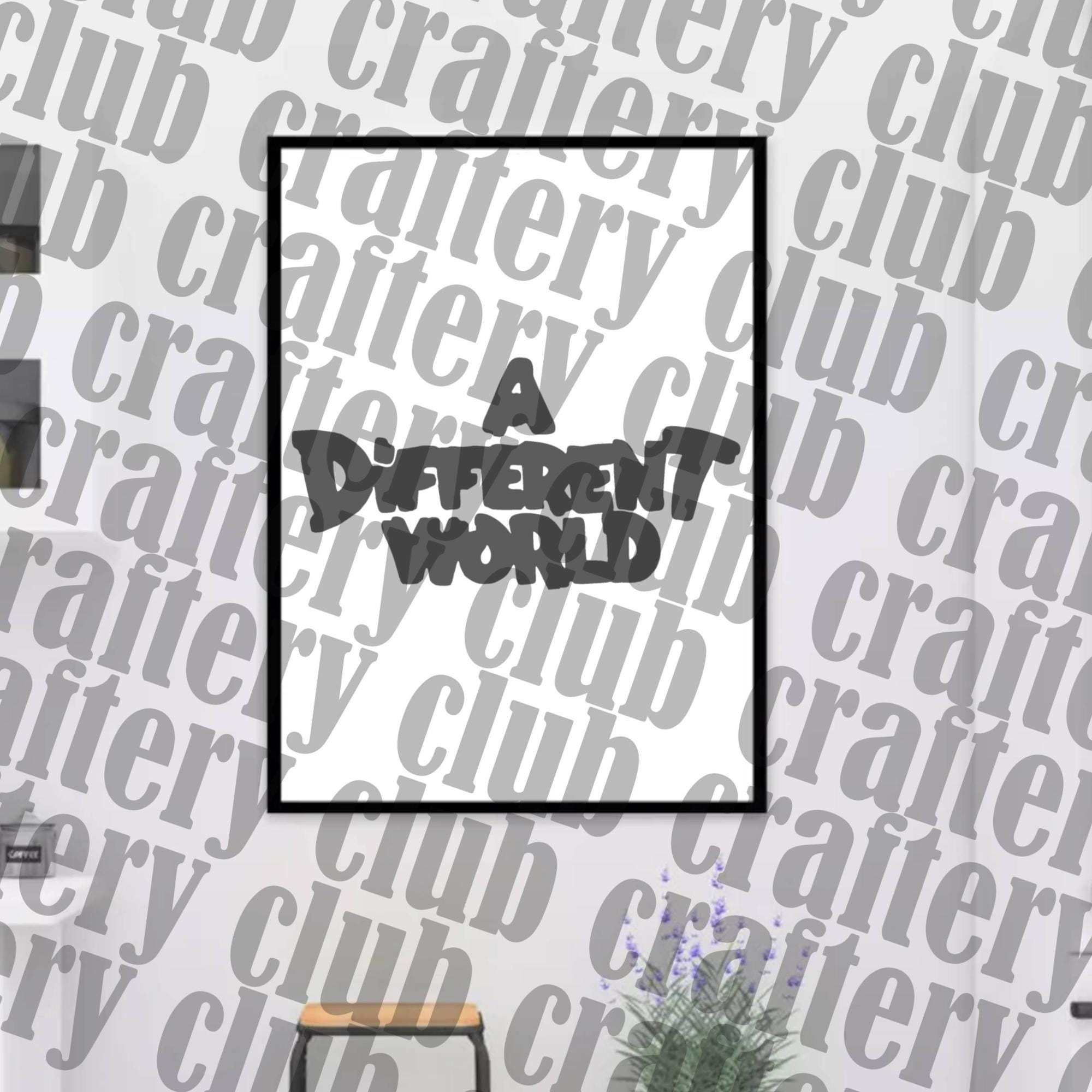 A Different World Svg Png Tv Show Cricut Cutting Clipart - Etsy