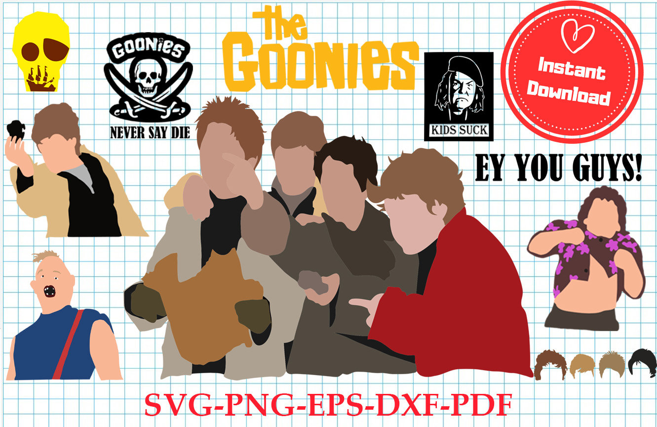 Bundle the Goonies Svg Png Never Say Die Cricut Cutting Files - Etsy