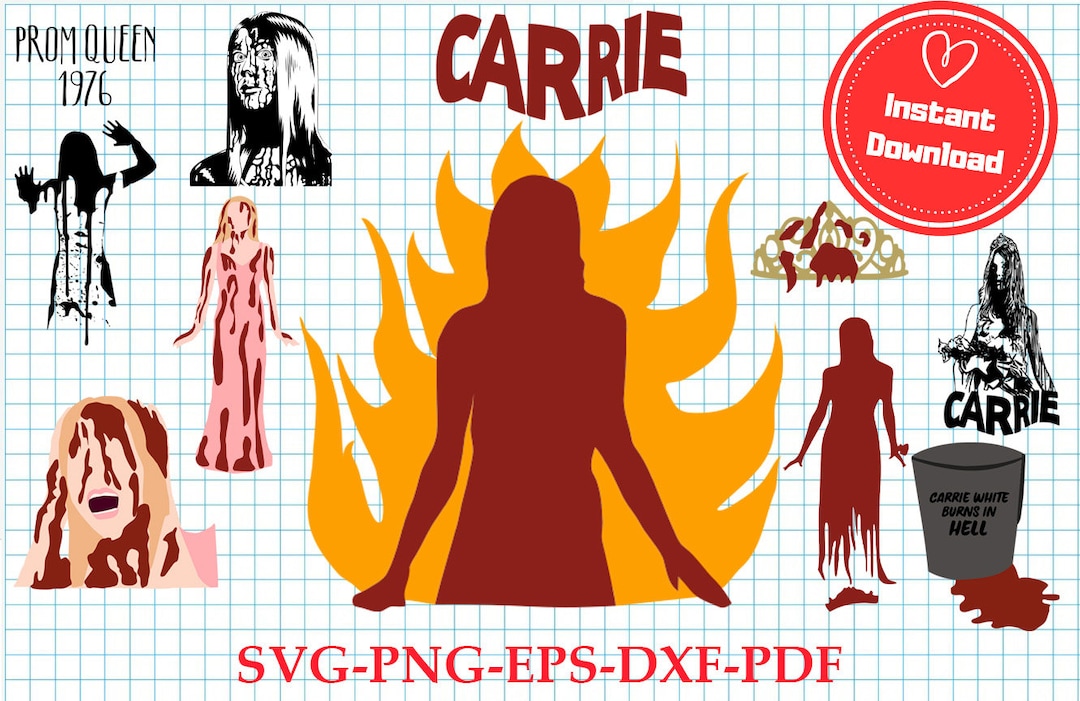 Bundle Carrie Svg Png Prom Queen 1976 Cricut Cut Files - Etsy