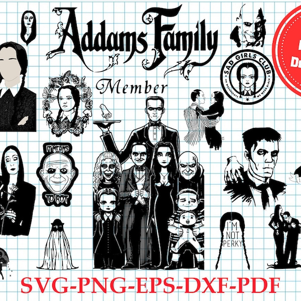 Morticia Addams Svg - Etsy