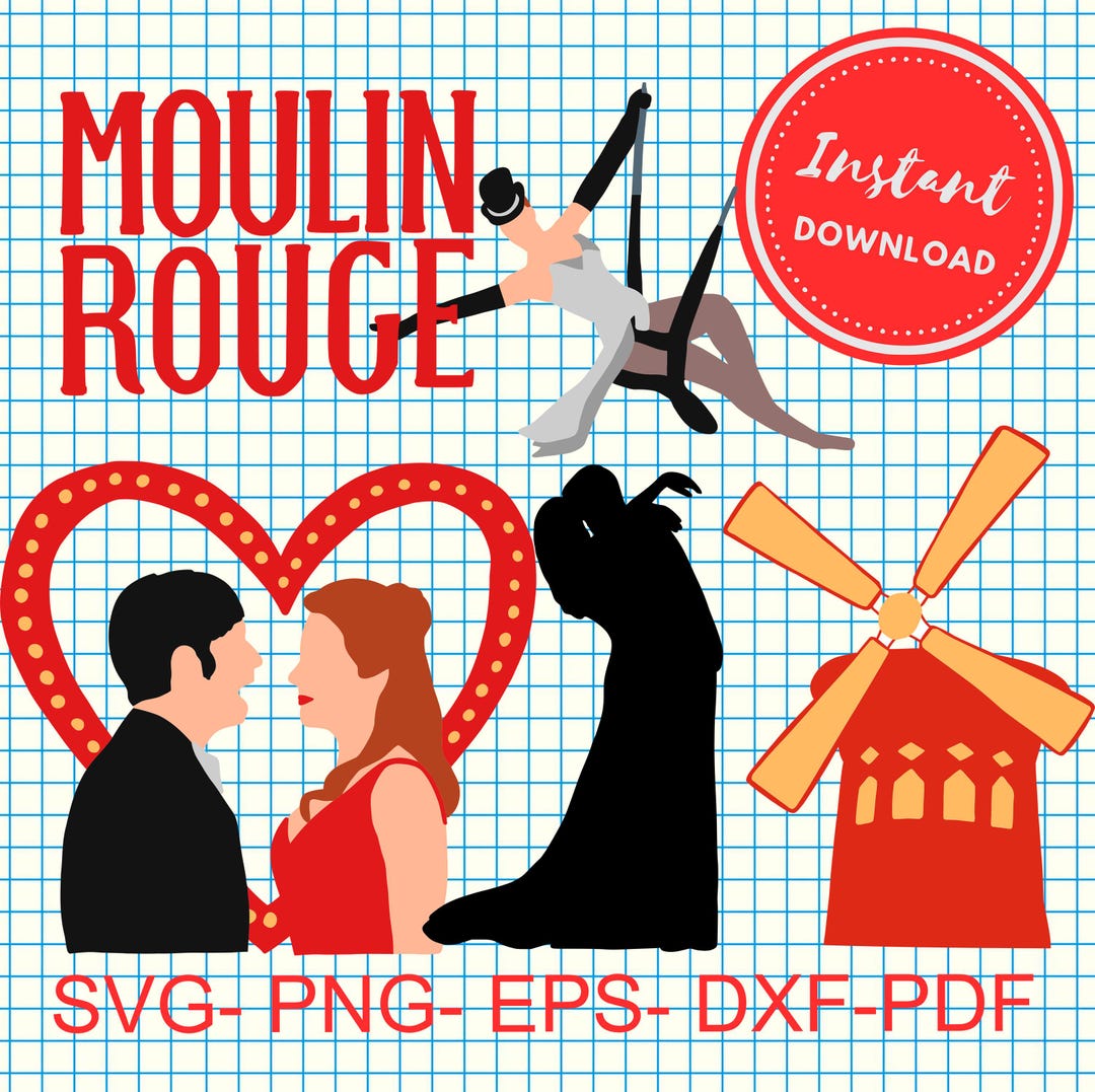 Bundle Moulin Rouge Svg Png Satine and Christian Cricut - Etsy