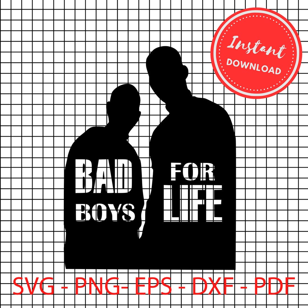 Bad Boys Silhouette Svg Png Marcus and Mike Clipart Cricut - Etsy