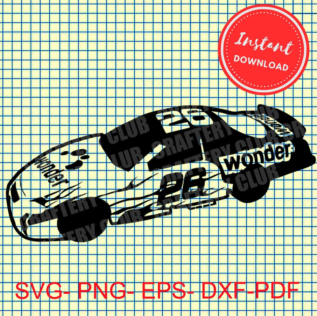 Ricky Bobby Car 26 Silhouette Talladega Nights Svg Png Cricut - Etsy