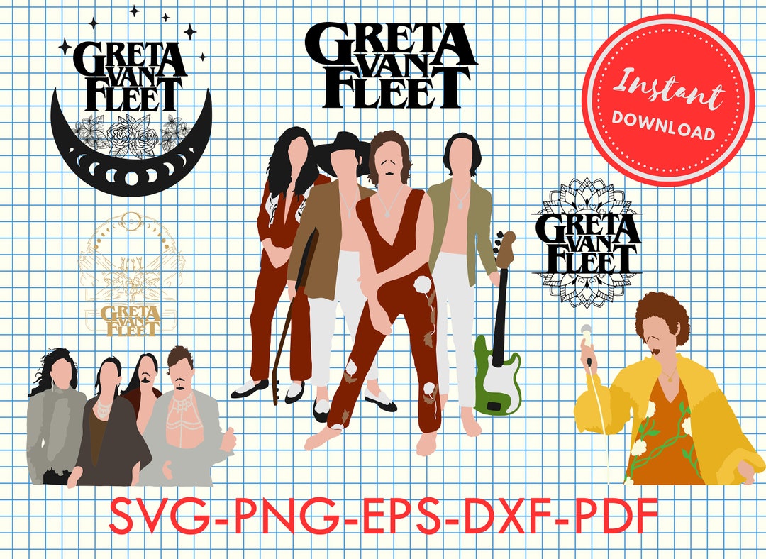 Greta Fleet Svg Png Cricut Cut Files - Etsy
