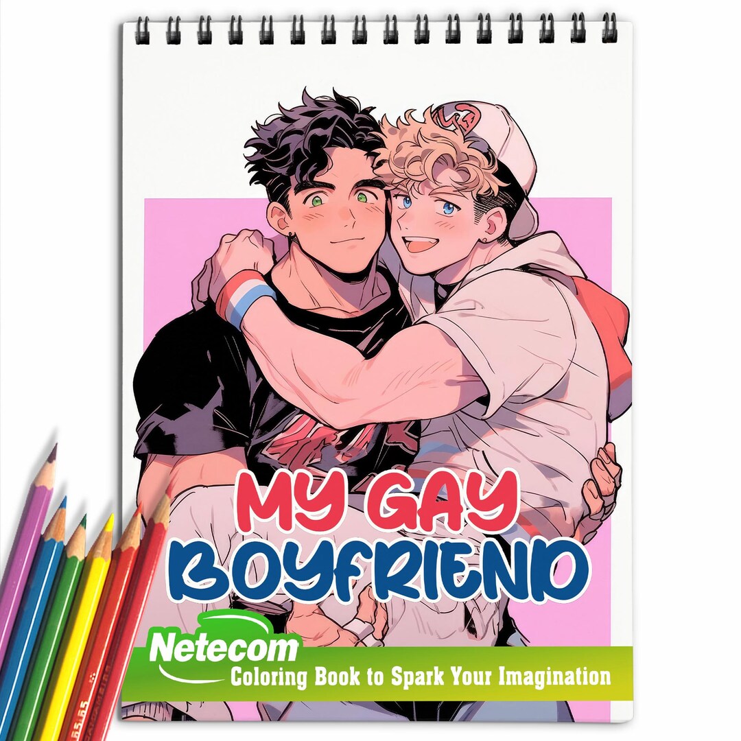 My Gay Boyfriend Spiral Bound Coloring Book Unlock Your Artistic With ...
