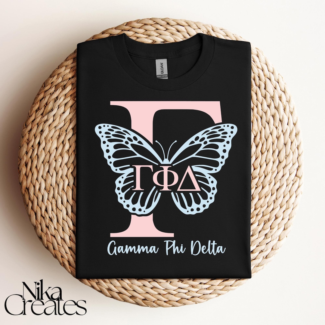 Gamma Butterfly | Gamma Phi Delta T-shirt | Gamma Phi Delta Sorority ...