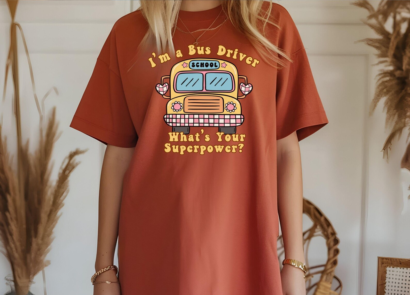 I'm a Bus Driver Bus Driver Superpower Comfort Colors T-shirt, School ...