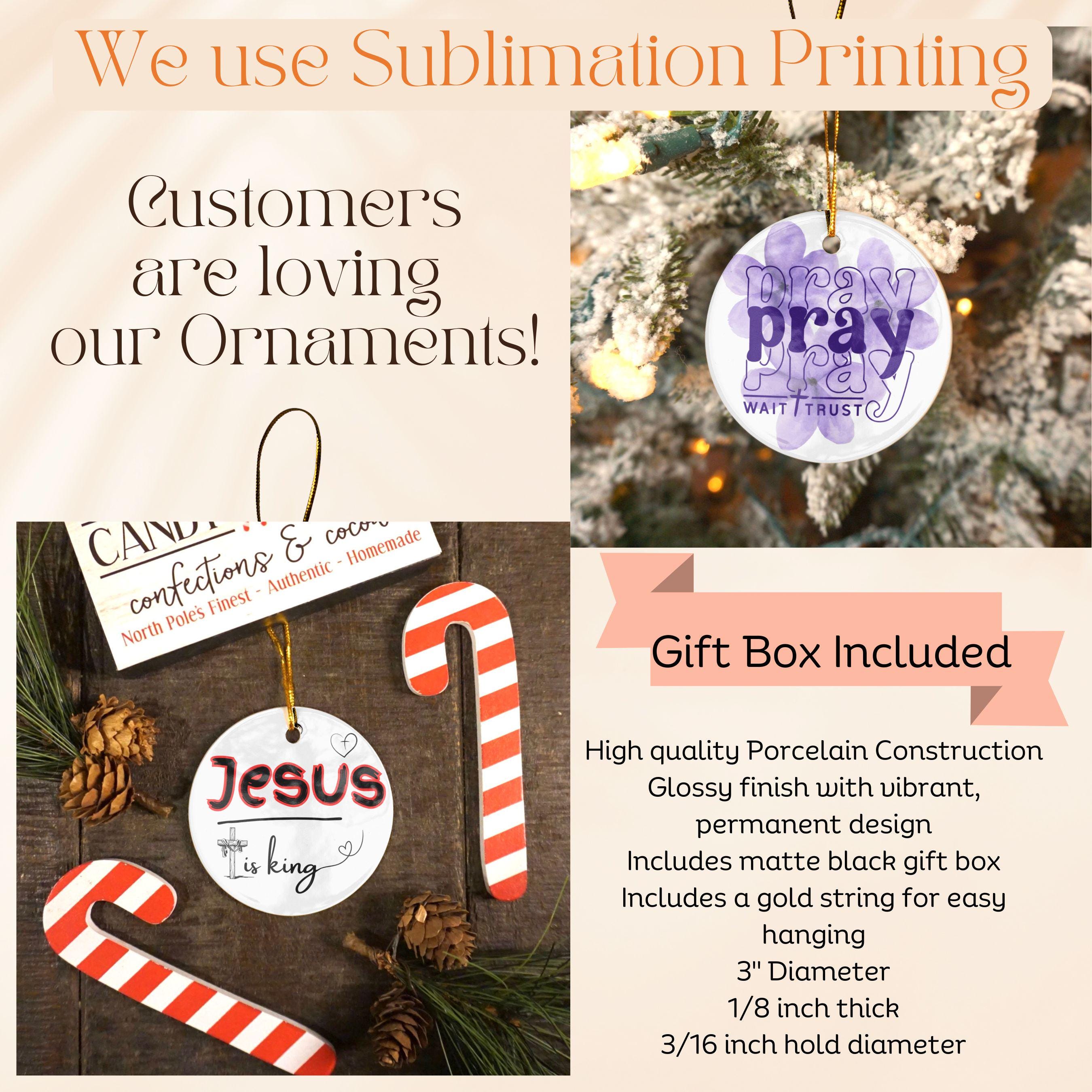 Jesus Gospel Faith 3 Ornaments in 6 Designs, These Porcelain Gifts Are ...