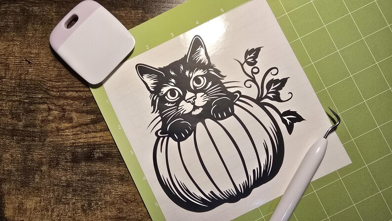 Black Cat in Pumpkin Svg & Png Bundle: Halloween Jack-o-lantern Cricut ...