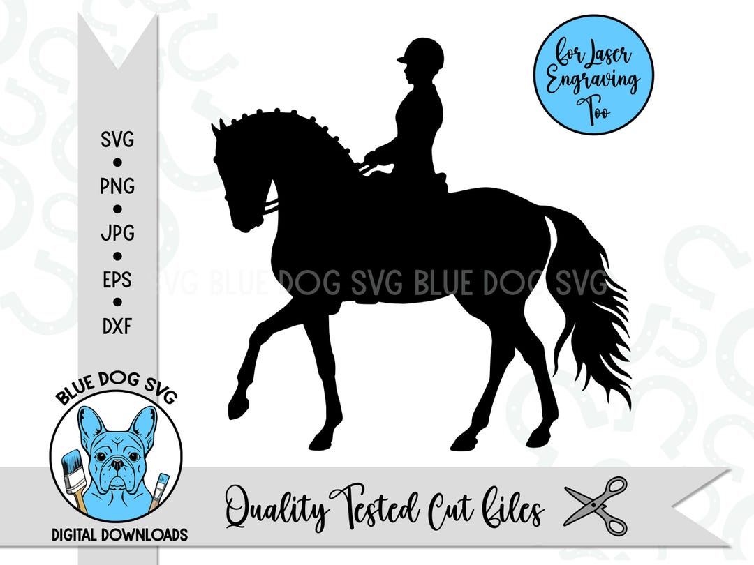Dressage Horse Svg, Equestrian Svg, Horse Silhouette Svg, Jpg, Png, Eps ...