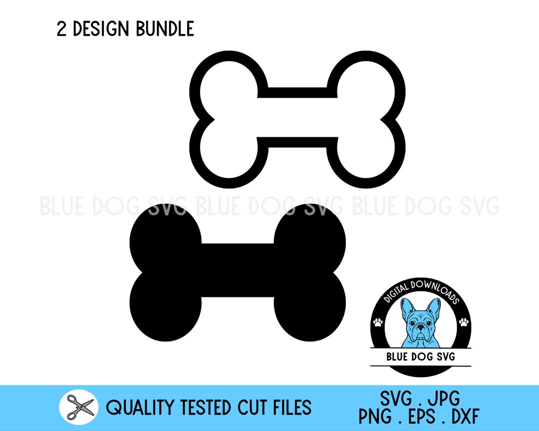 Cute Dog Bone Bundle, Dog Bone Silhouette Svg, Bone Outline Svg, Jpg ...