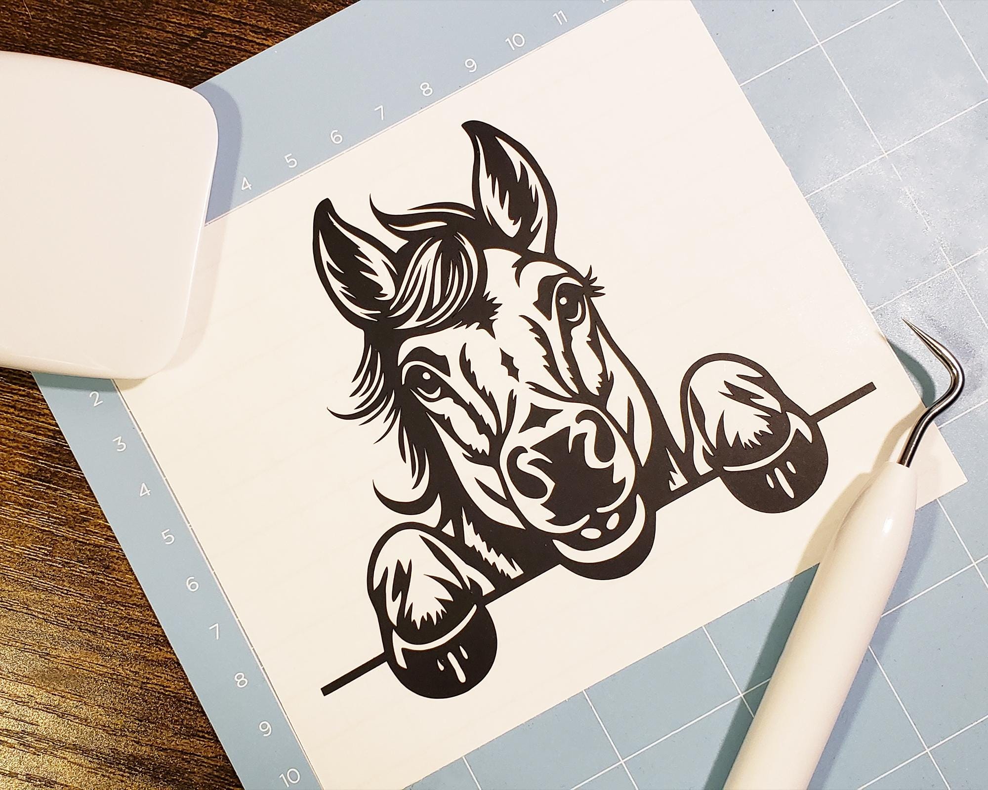 Horse Peeking Svg, Eps, Dxf, Png, and Jpg Digital Download, Pony Clip ...