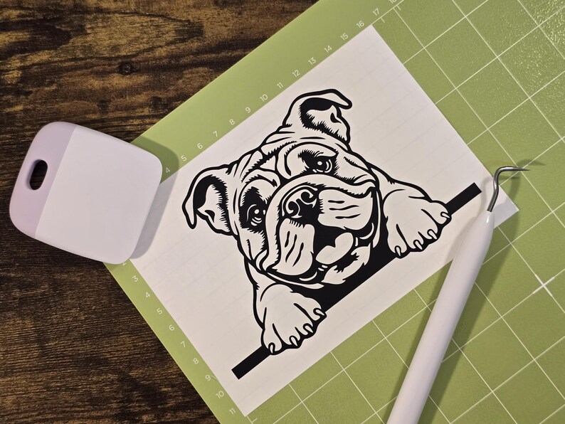 British Bulldog Svg, Eps, Dxf, Png, and Jpg Bundle: Peeking, Head ...
