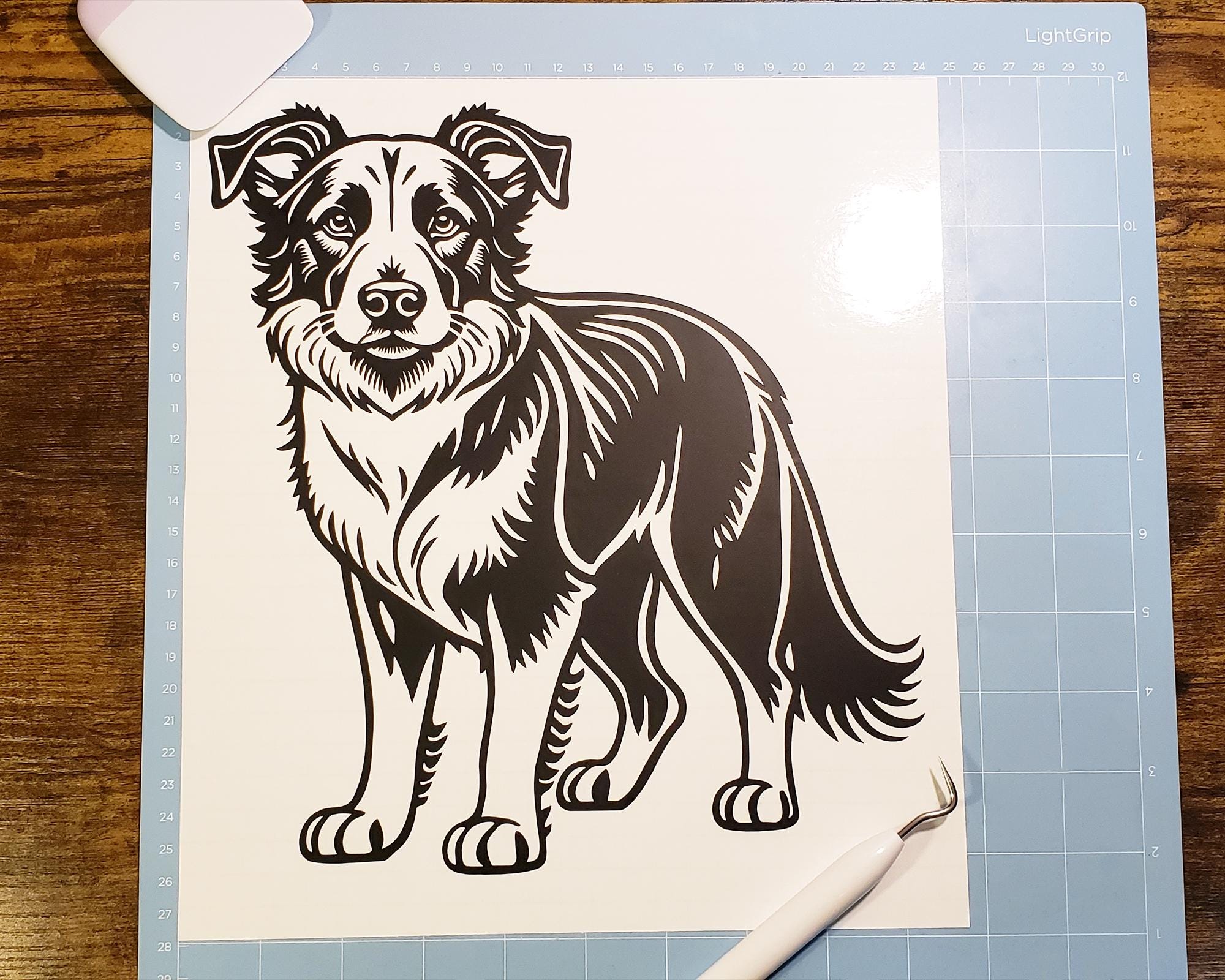 Border Collie Svg, Eps, Dxf, Png, and Jpg Bundle: Cricut Ready (digital ...
