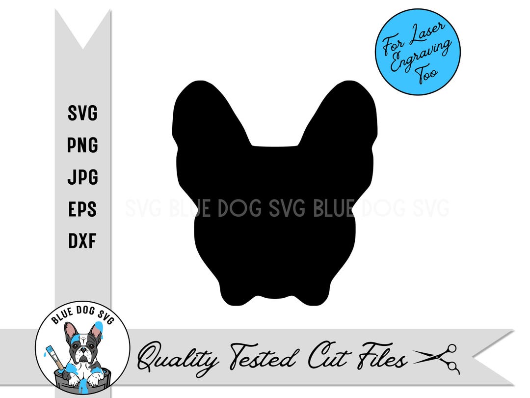 French Bulldog Head Svg, Dog Silhouette, Outline, Svg, Png, Jpg, Eps ...