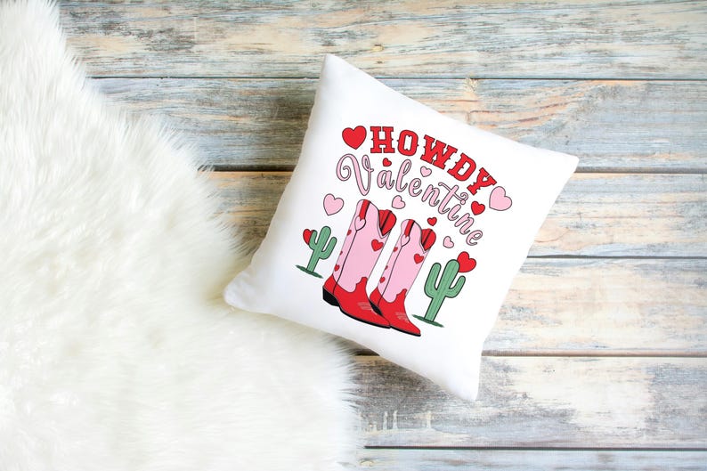 Howdy Valentine PNG, Cowgirl Boots Png, Retro Western Valentine Png ...