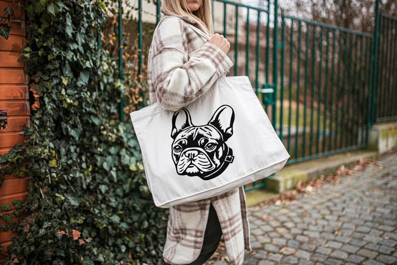 French Bulldog Svg, Frenchie Face Svg, Clip Art Png, Jpg, Eps, Dxf ...