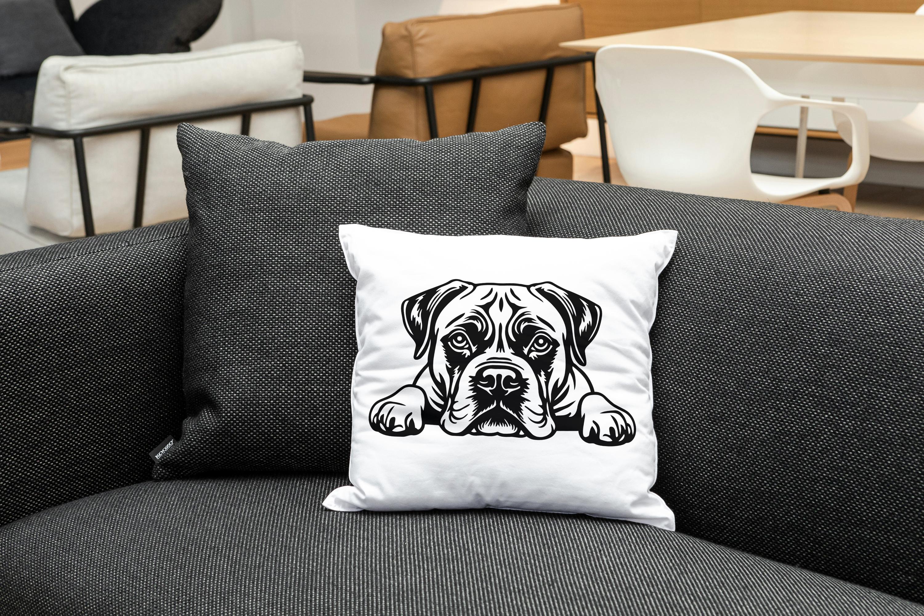 Boxer Peeking Svg, Eps, Dxf, Png, and Jpg Digital Download, Boxer Dog ...