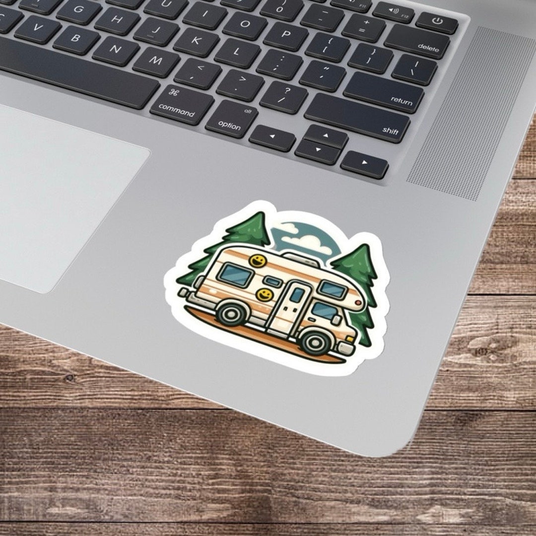 Happy Camper Smiley Face RV, Camping, Glamping, Vacation, Travel ...