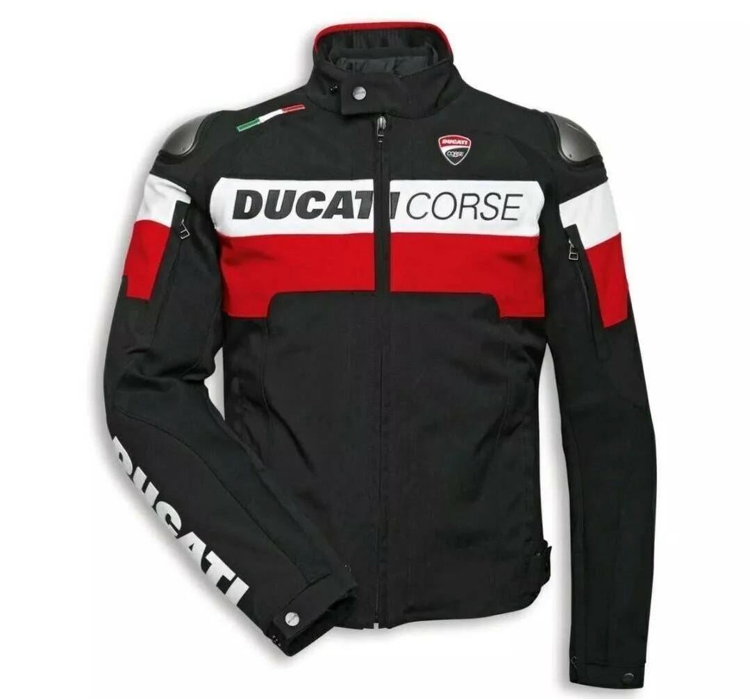 Ducati Motorbike Motorcycle Jacket Waterproof CE Armours Cordura ...