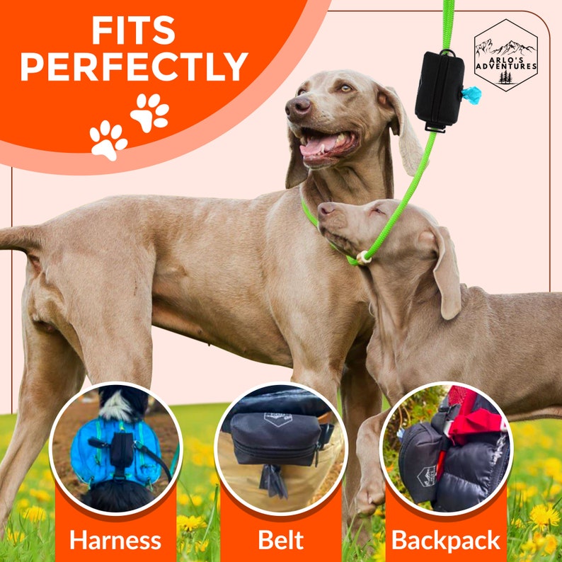 Dog Poop Bag Holder, Dog Poop Bag Leash Attachment, - Etsy