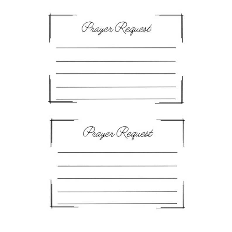 Prayer Request Card - Etsy