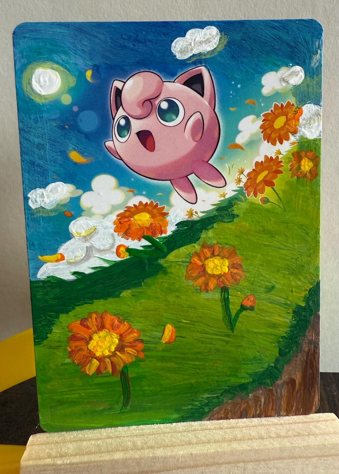 Jigglypuff Hand-painted Pokemon Card - Etsy