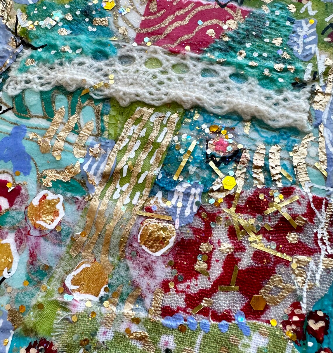 Mixed Medial Angel Original - "destiny" - 4"x6" Stretched Canvas - Etsy