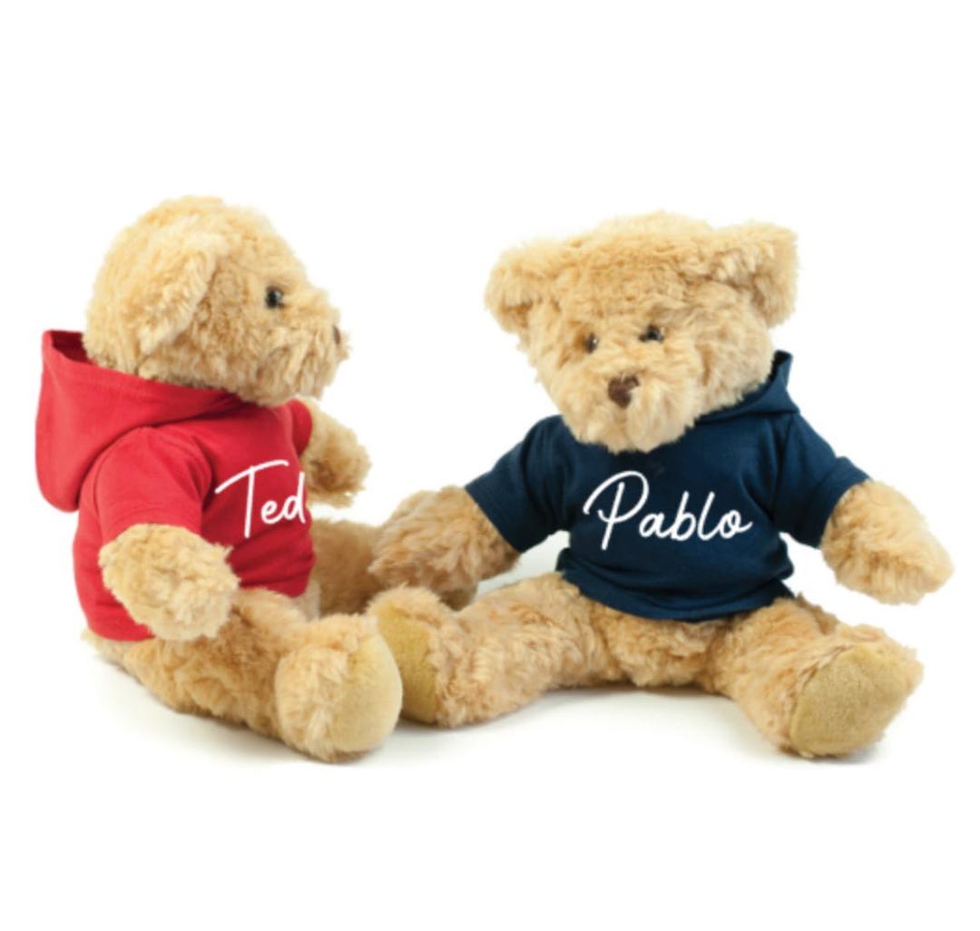 Personalized Teddy Bear Hoodie: Custom Plush Toy Clothing, Fits 40cm ...