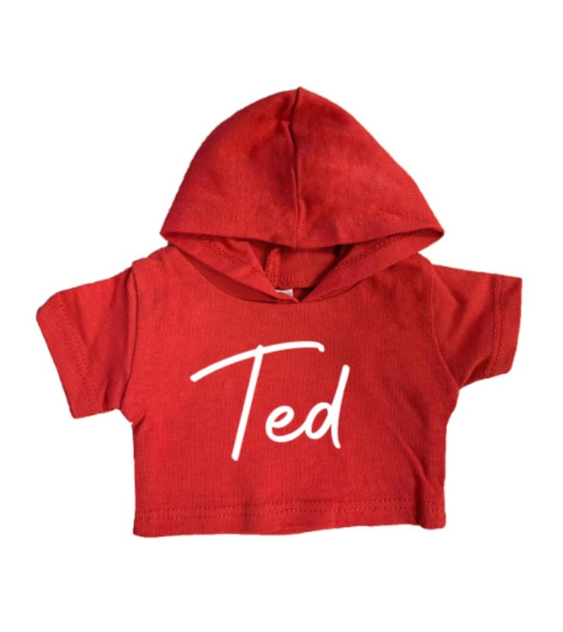 Personalized Teddy Bear Hoodie: Custom Plush Toy Clothing, Fits 40cm ...