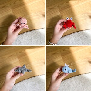 Crochet Keychain Animals, Finished Product Keychain, Amigurumi Animals ...