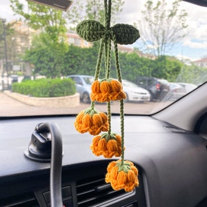 Lily of the Valley Car Mirror Ornament: Boho Car Charm - Flower Car ...