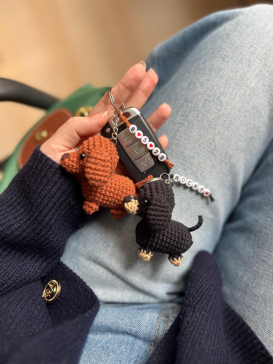 Personalized Dachshund Keychain - Sausage Dog Gift - Dog Breed Gift for ...